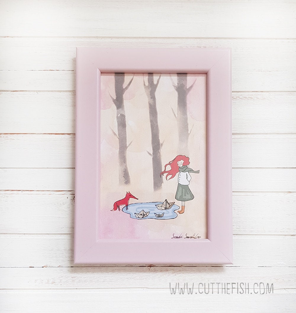 Little Princess Print 3 Different Sizes Art Print Fox - Etsy