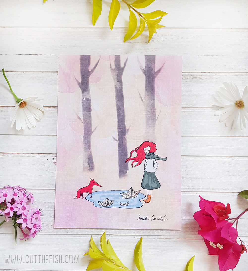Little Princess Print 3 Different Sizes Art Print Fox - Etsy