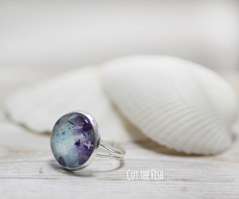 Raindrops Ring - Ring - Purple Ring - Rings Jewelry - Lilac Ring ...