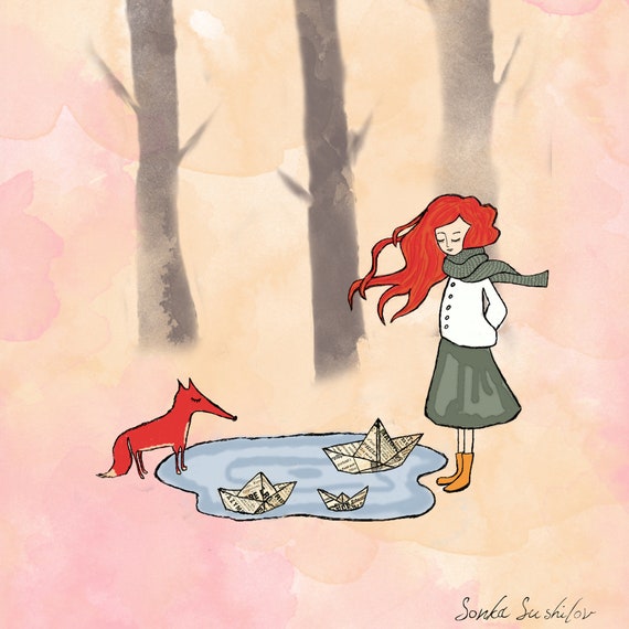 Little Princess Print 3 Different Sizes Art Print Fox | Etsy