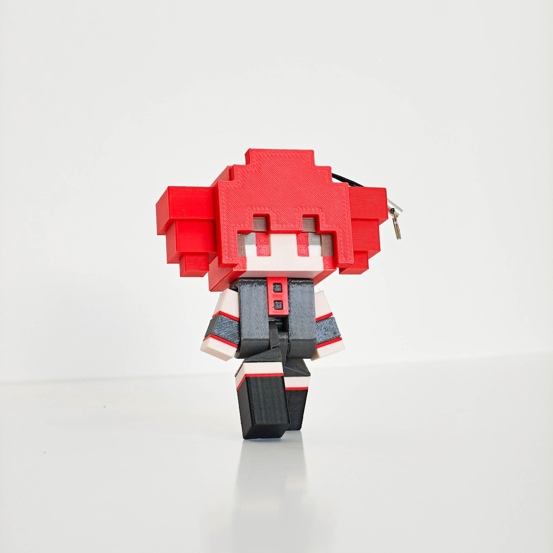 3D Printed Teto Pixel-style Movable Figurine - Etsy