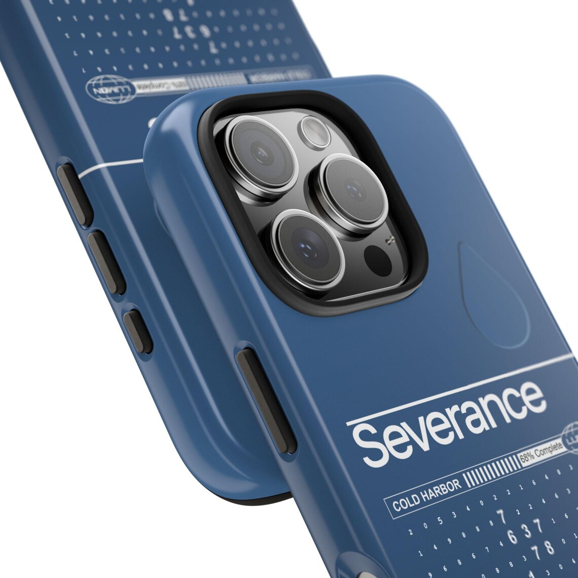 Severance Inspired Tough Phone Cases. Corporate Blue Design, Apple TV ...