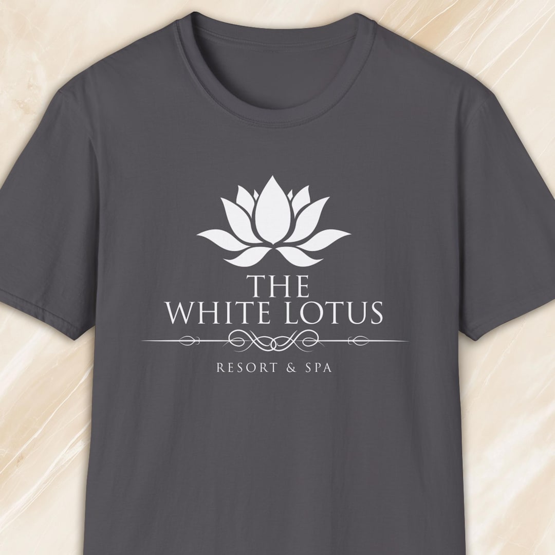 White Lotus T-shirt: Elegant Floral Resort Spa Tee - Etsy