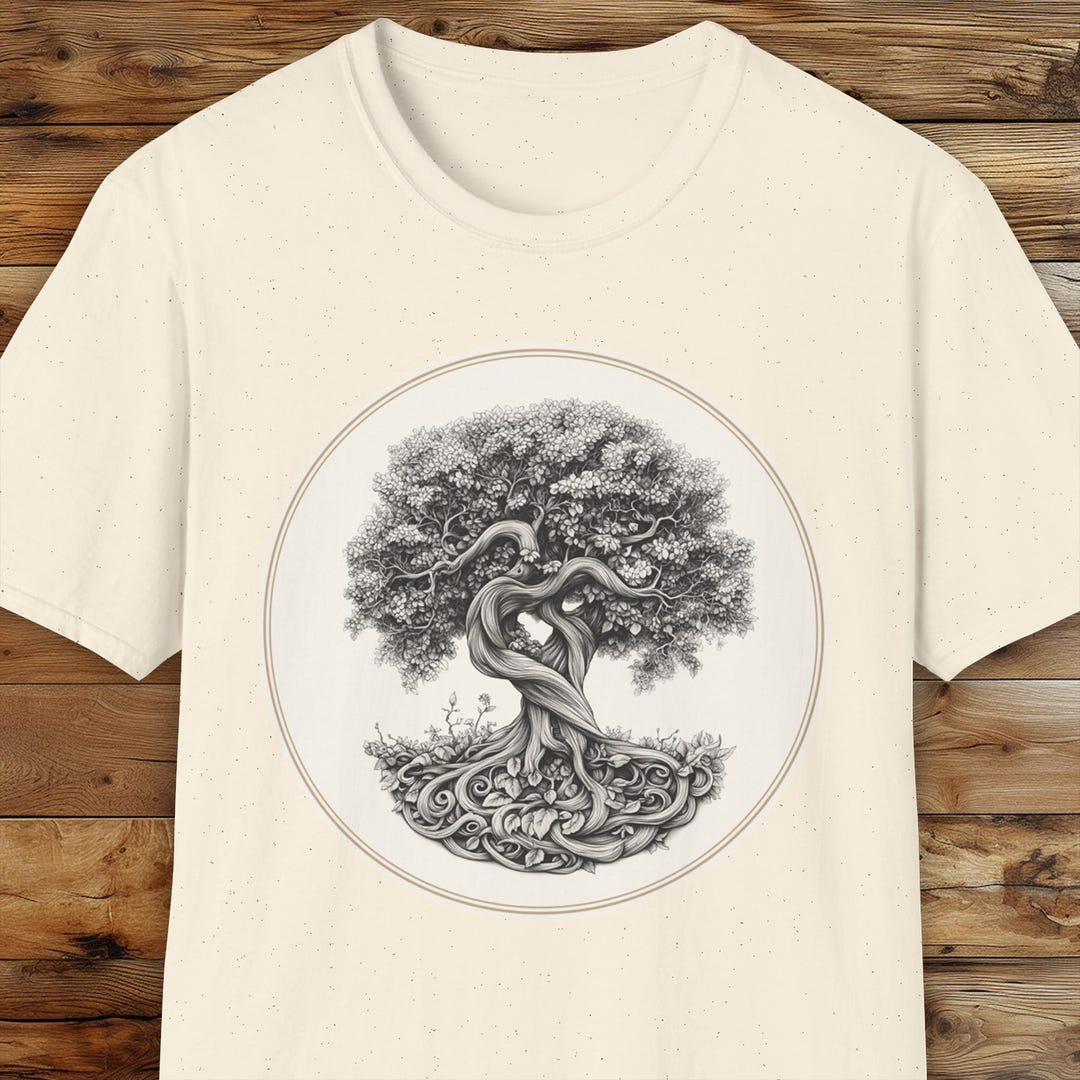 Tree of Unity T-shirt: Earthy Botanical Art, Nature Lover Gift - Etsy