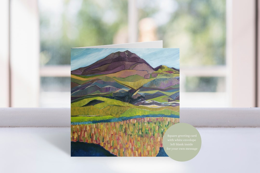Mountain Greetings Card - Mountain Trekking Card - Mountain Climber ...