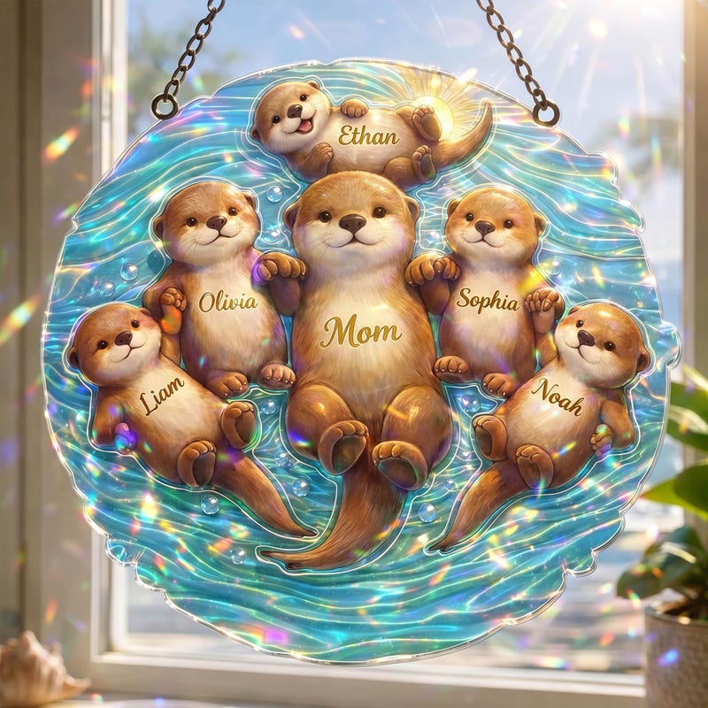 Personalized Otter Art - Etsy