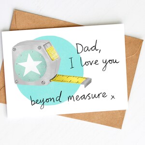 Dad, Daddy or Grandad Card i / We Love You Beyond Measure Father's Day ...
