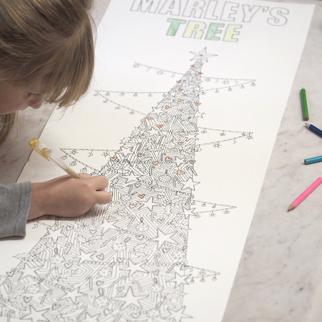 The Original Christmas Tree Giant Colouring Poster Alternative ...