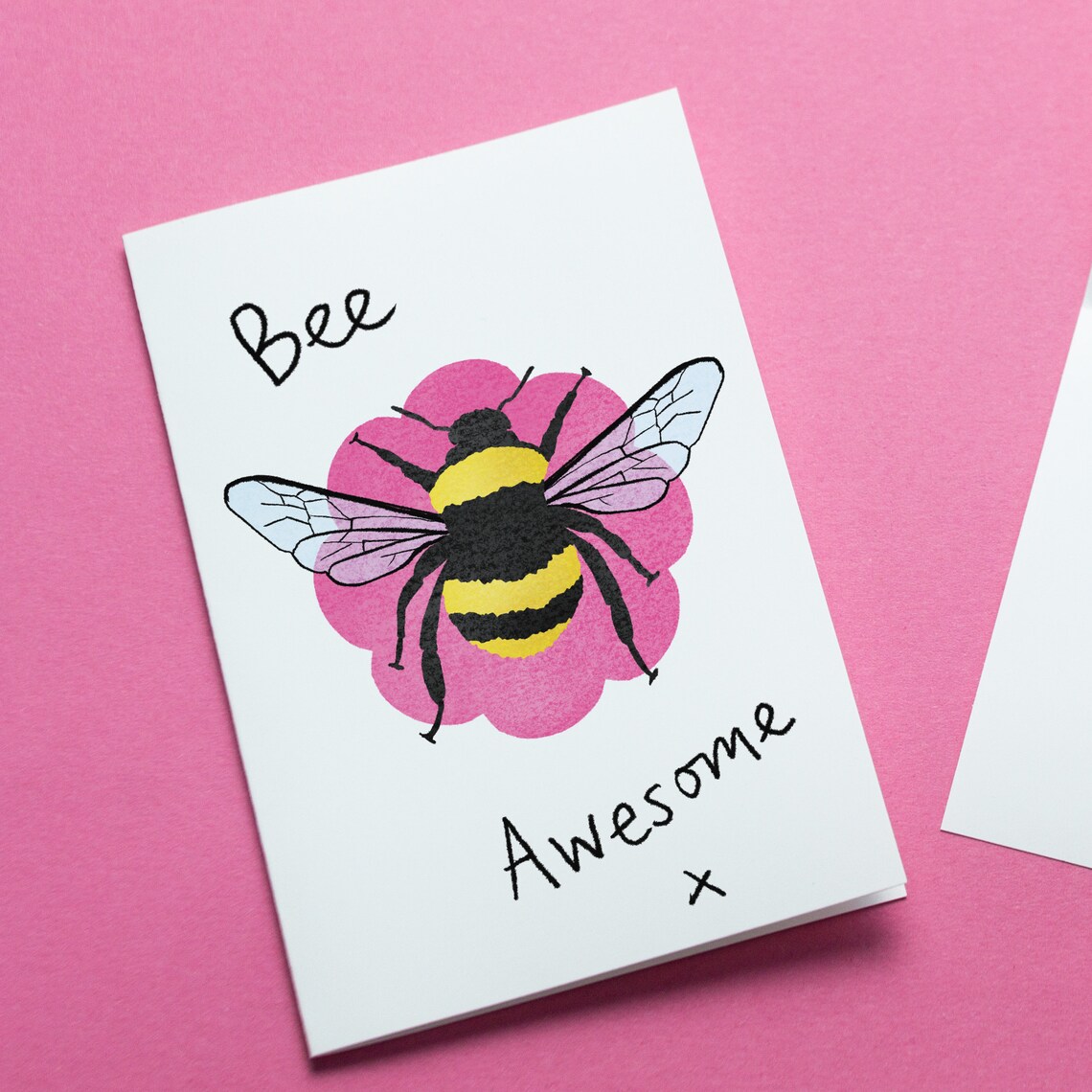 Bee Awesome Card Good Luck Card Leaving Card New Job Card - Etsy UK