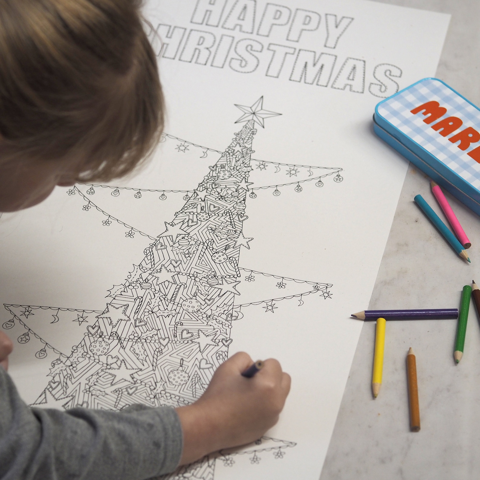 The Original Christmas Tree Giant Colouring Poster - Etsy