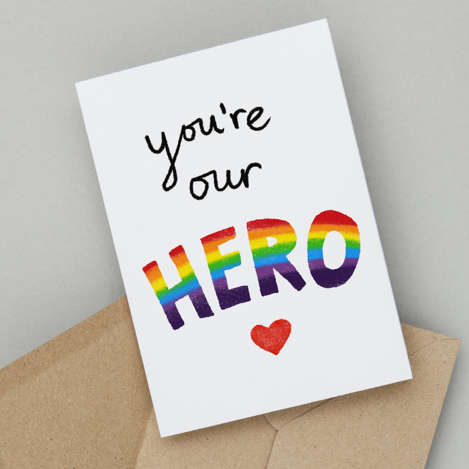 You are my / our Hero Thank You Card Or Father's Day Card | Etsy