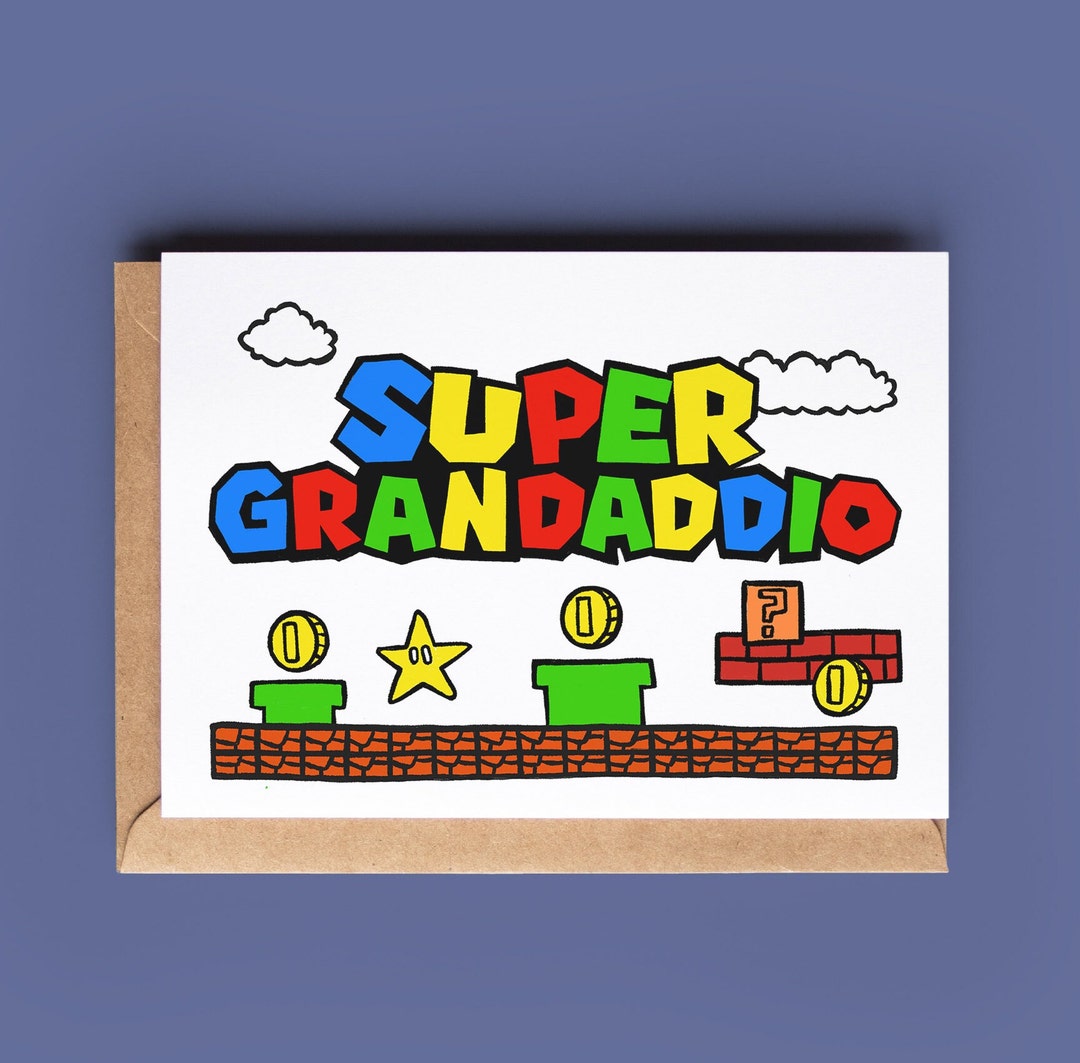Super Grandaddio Father's Day Card Birthday Card for Grandad Funny Card ...