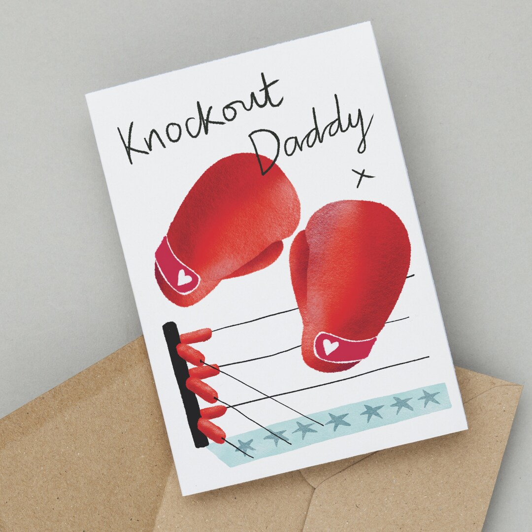 Funny Boxing Dad, Daddy or Grandad Card Personalise Inside & Send ...