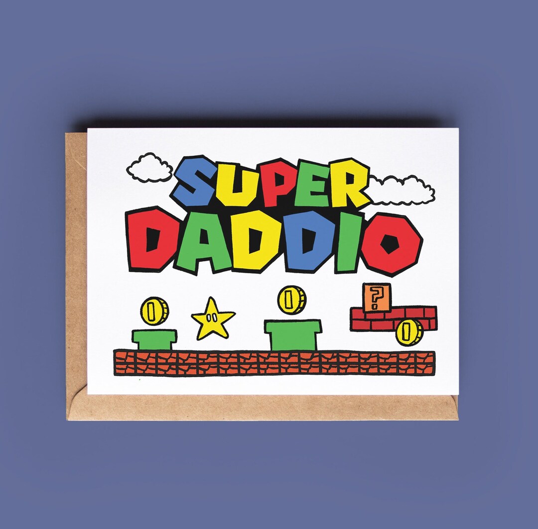 Super Daddio Father's Day Card Birthday Card for Dad - Etsy