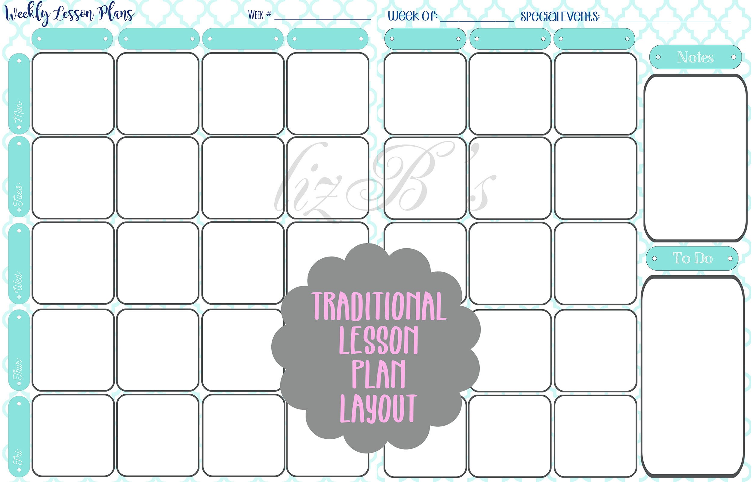 Preppy Sea Turtle Planner//Sea Turtle Teacher Planner// | Etsy