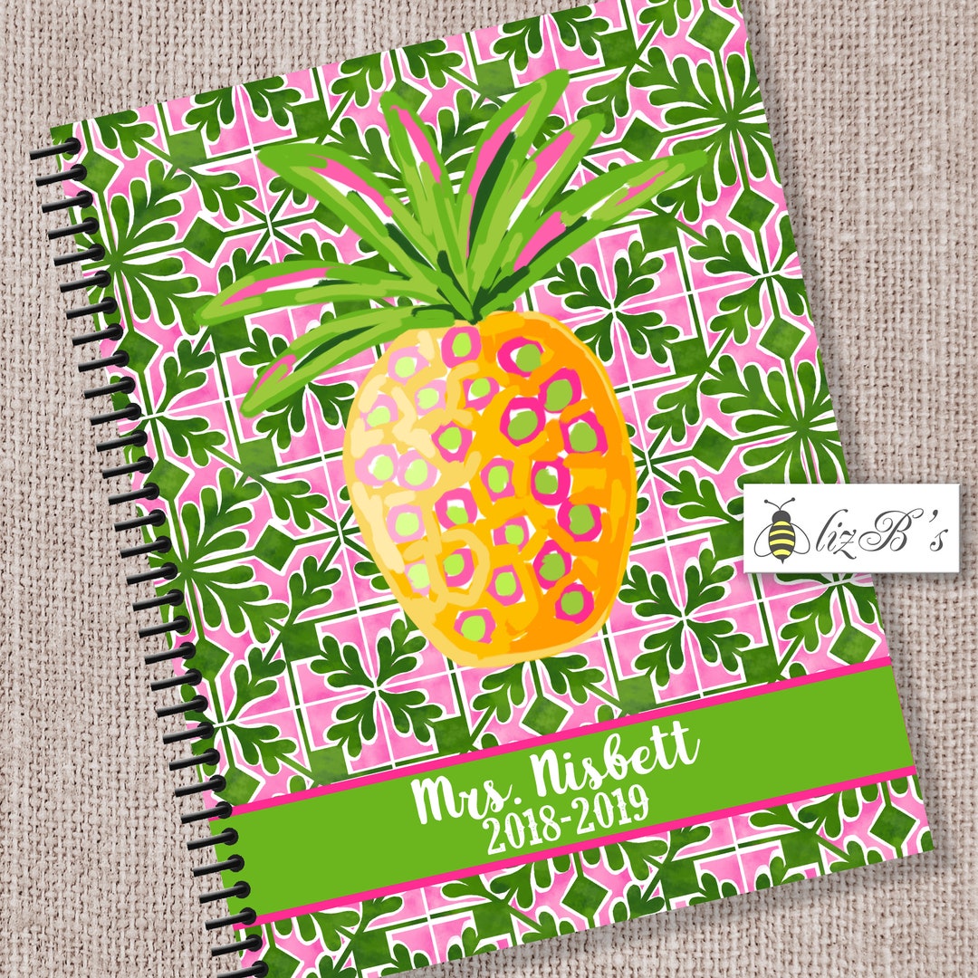 2025-2026 Preppy Pineapple Teacher Planner - Etsy