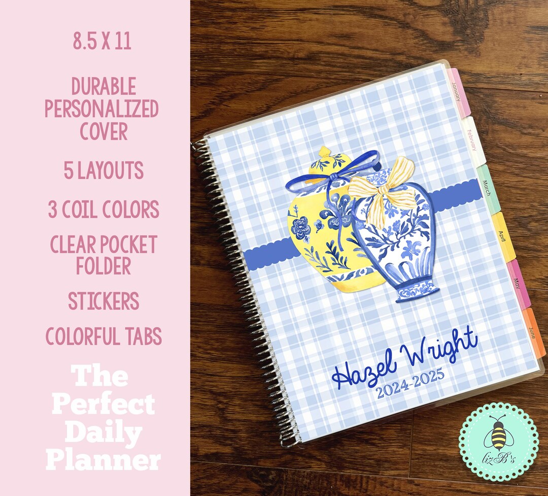 2025-2026 Daily Planner, Custom Day Planner, 8.5 X 11 Printed Planner ...