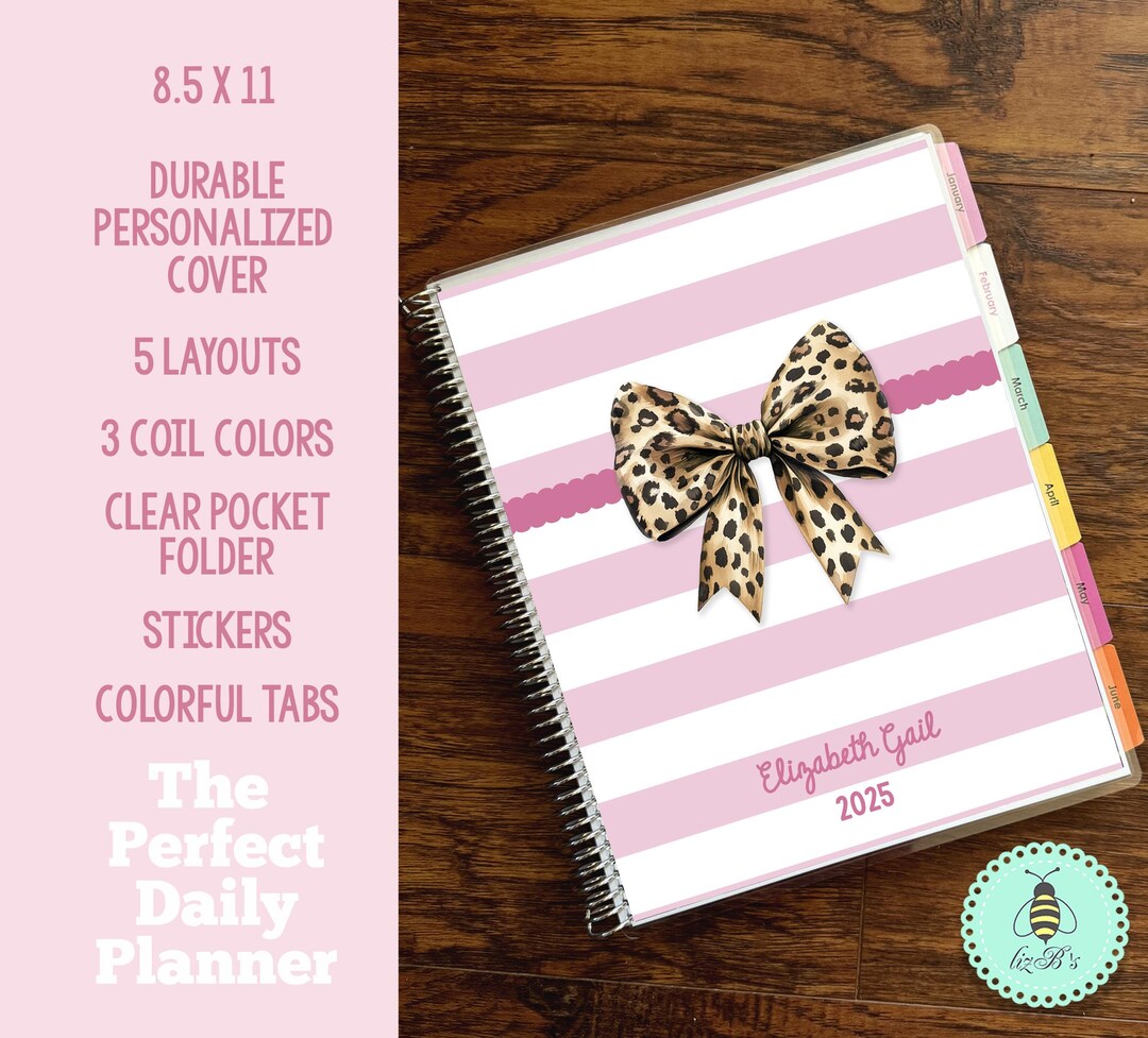 2025 Personalized Daily Planner | Choose Your Start Month | Custom ...