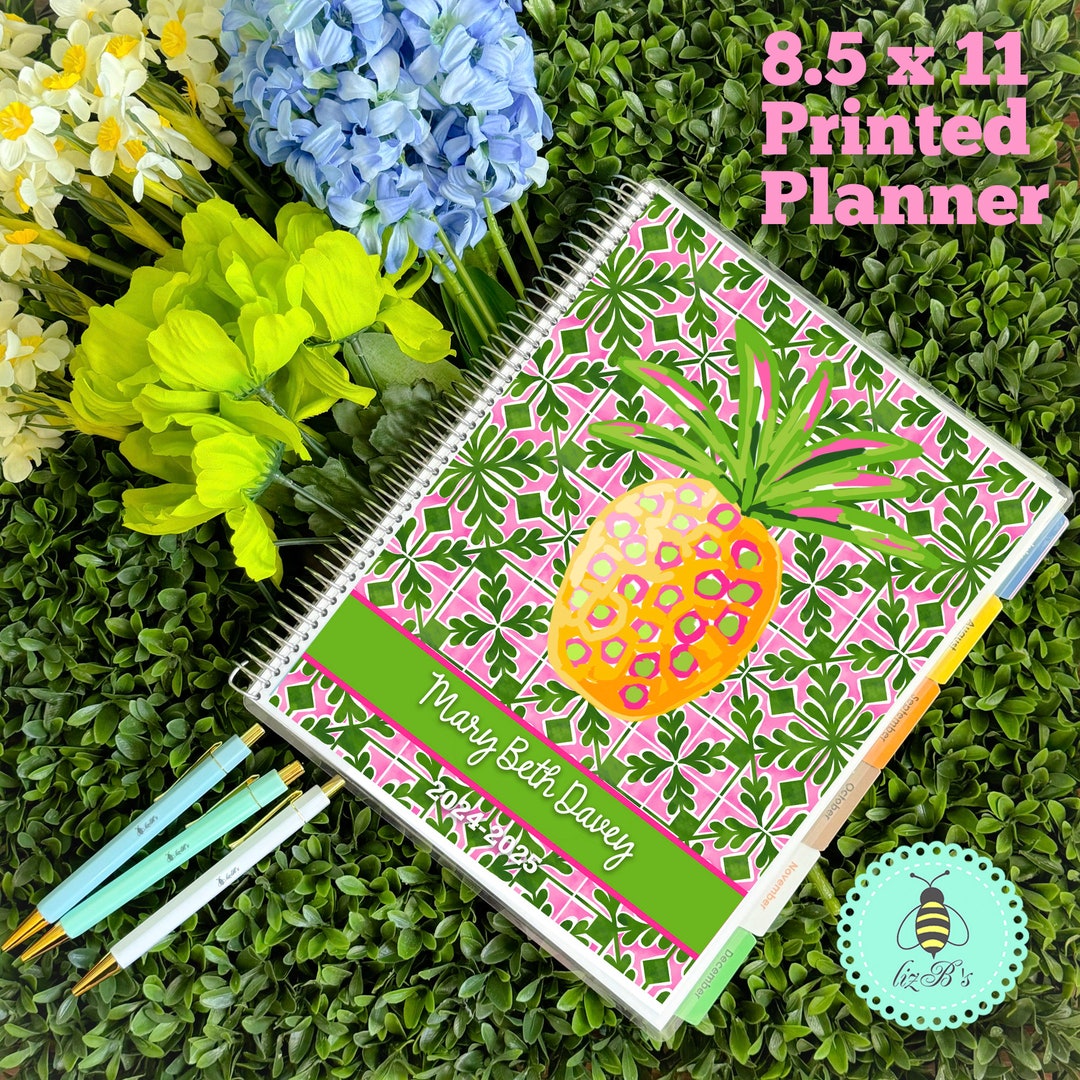 2024-2025 Pineapple Teacher Planner | Customized Teacher Planner ...