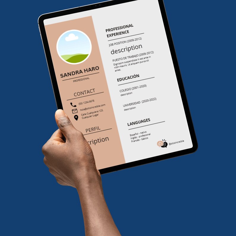 Canva Resume Bundle, Editable Modern CV, Cover Letter Template Included ...