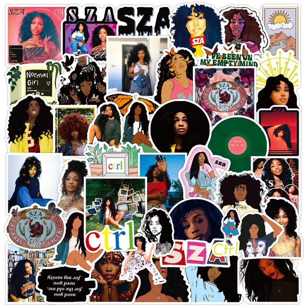 30/50pcs SZA Singer Inspired Stickers | R&B Music - Etsy