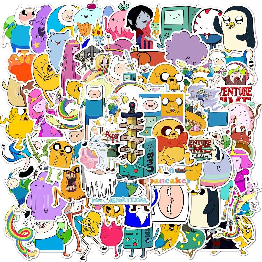 Adventure Time Stickers | 100 Cartoon Fantasy Pack - Etsy