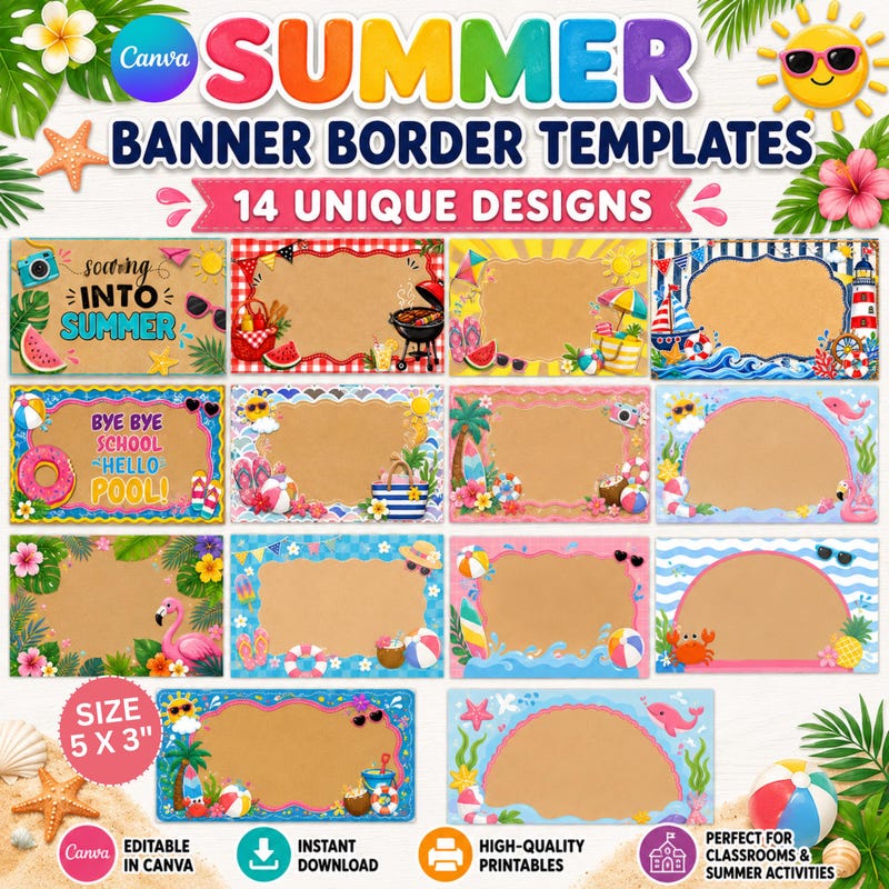 Summer Banners - Etsy
