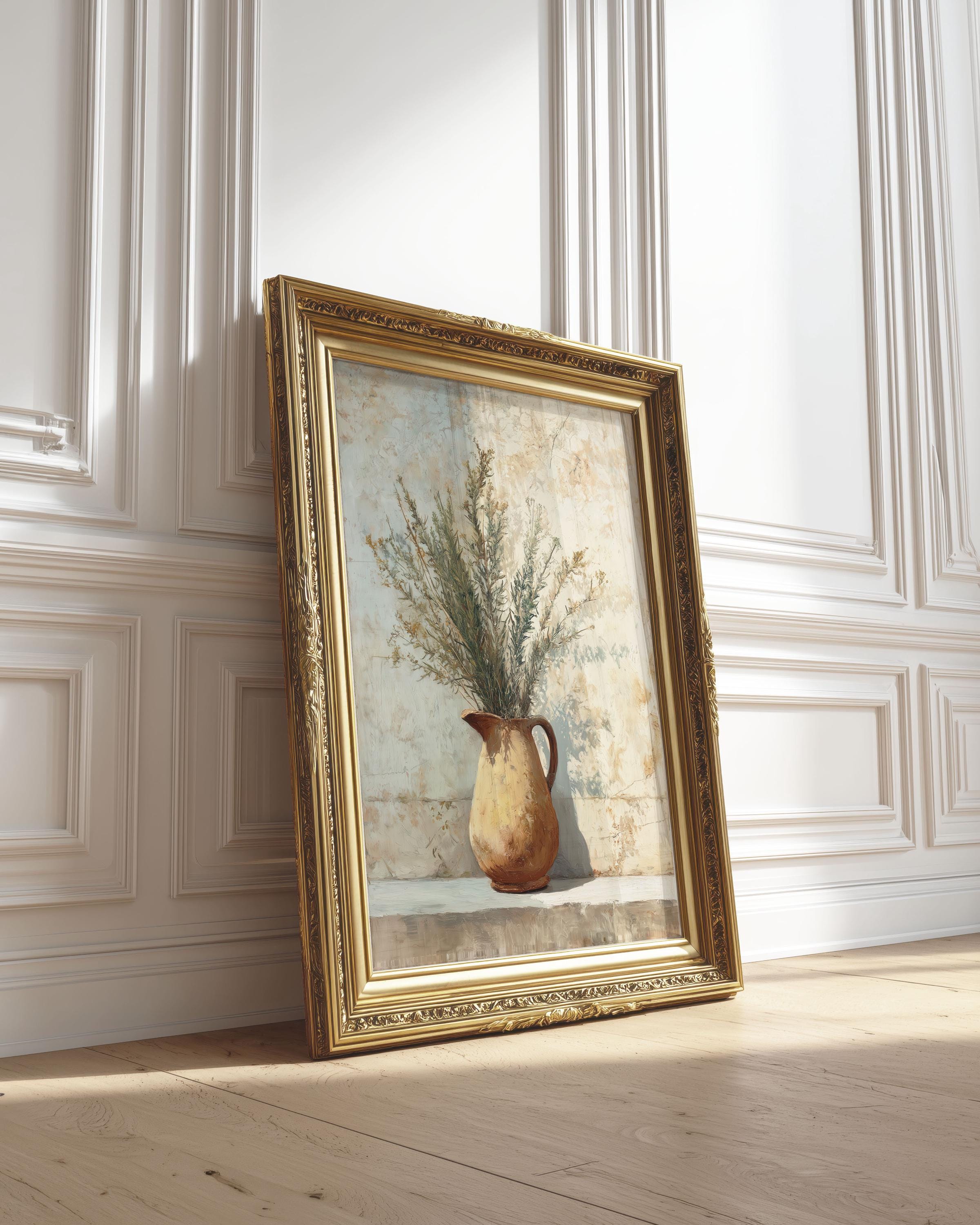 Antique Botanical Still Life Print: Digital Download | Feminine Cream ...