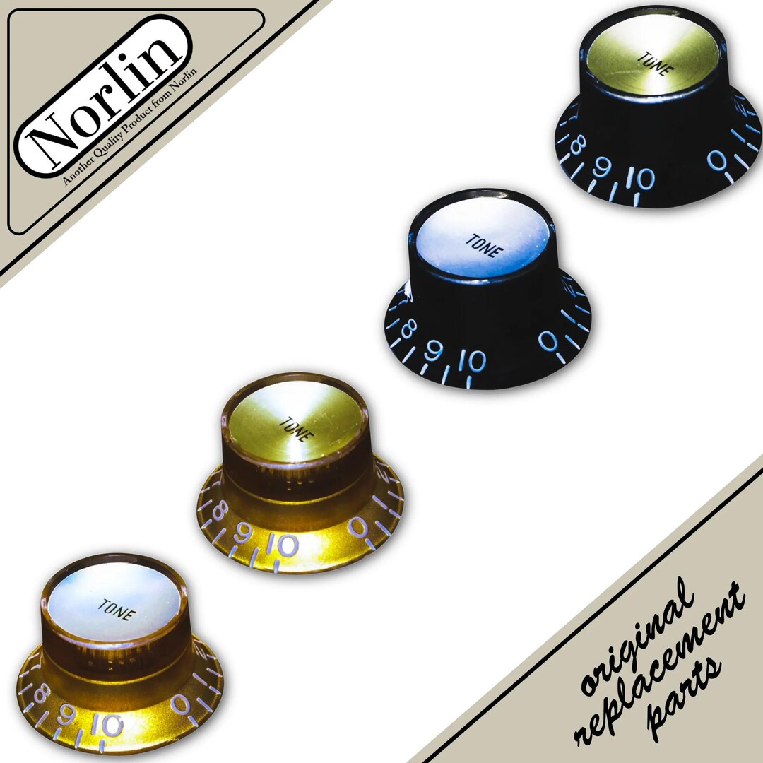Norlin Embossed Top Hat Reflector Tone Knob for Gibson® Guitars - Etsy