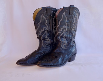 Snake Skin Boots - Etsy