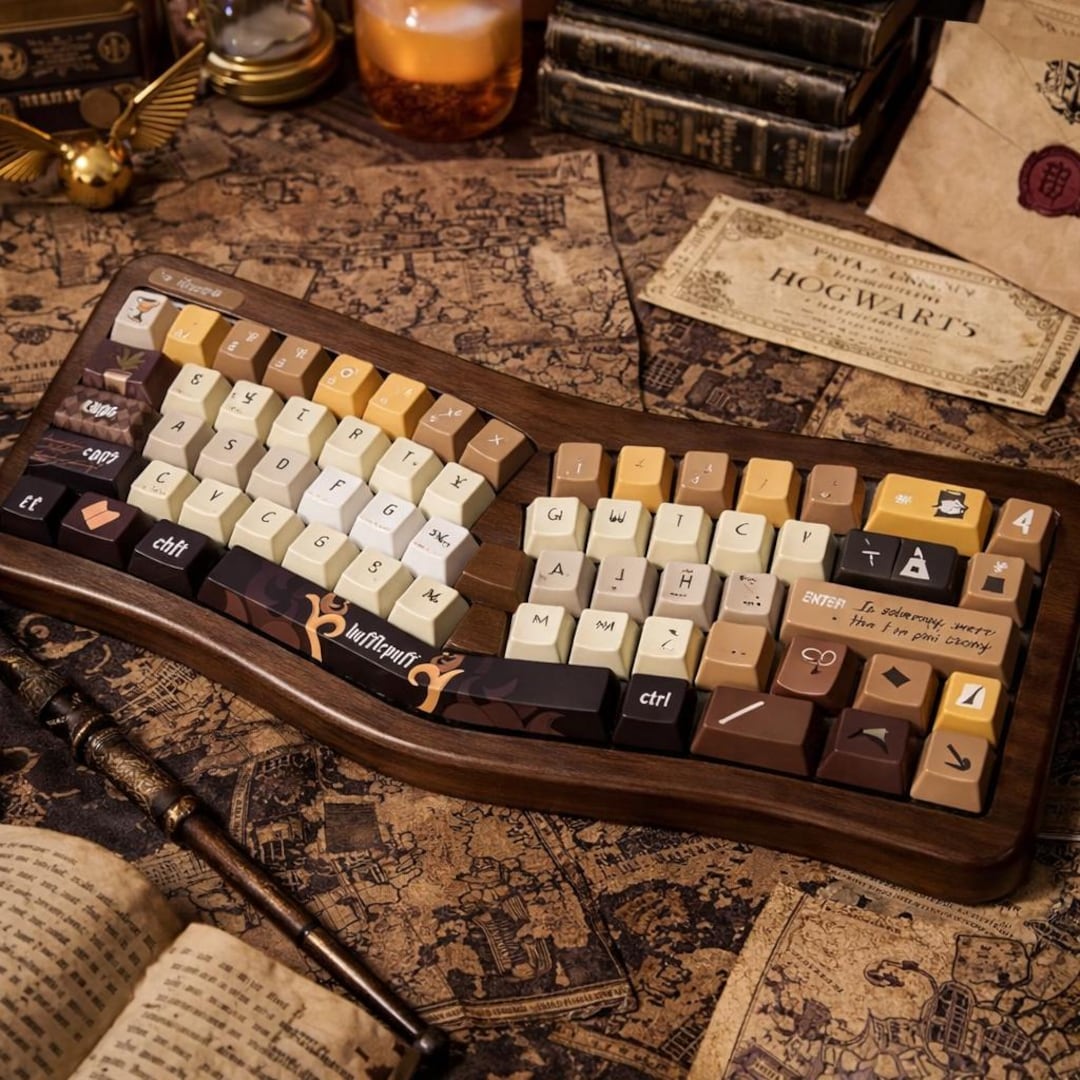 Custom Harry Potter Keyboard Keycaps – PBT Dye-sublimation – Retro ...