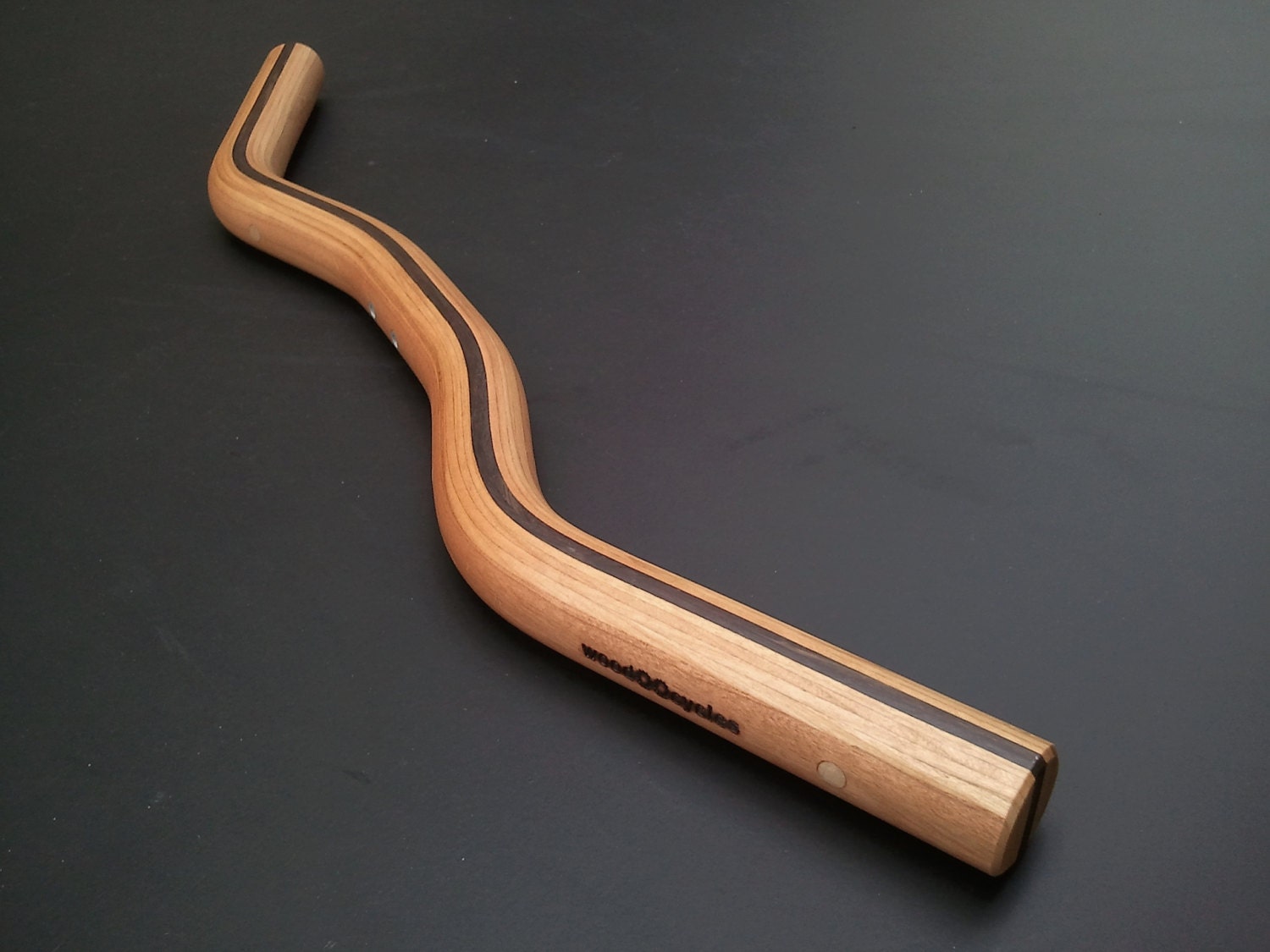 Cherry and Blackwood Moustache Bicycle Handlebar Wooden - Etsy