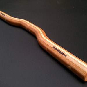 Cherry and Maple Wood Riser Bicycle Handlebar - Wooden Bicycle ...