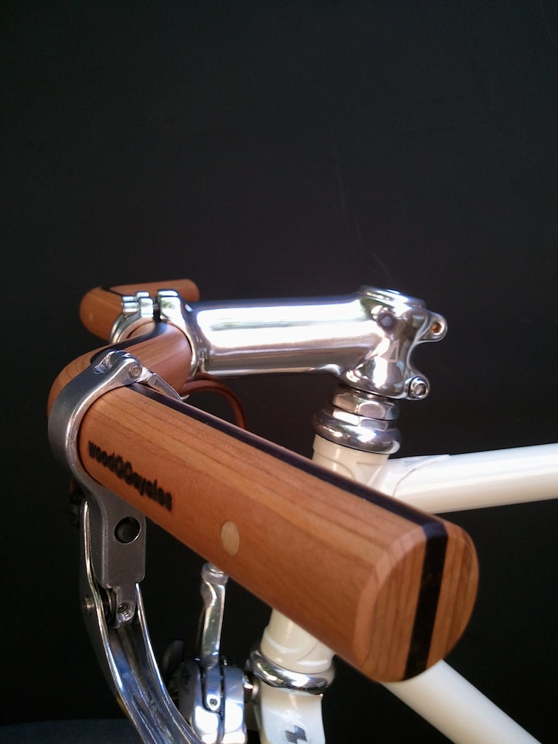 Cherry and Blackwood Moustache Bicycle Handlebar Wooden - Etsy