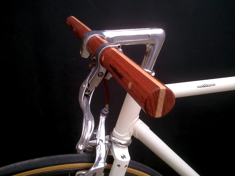 Bubinga and Maple Wood Straight Bicycle Handlebar - Etsy