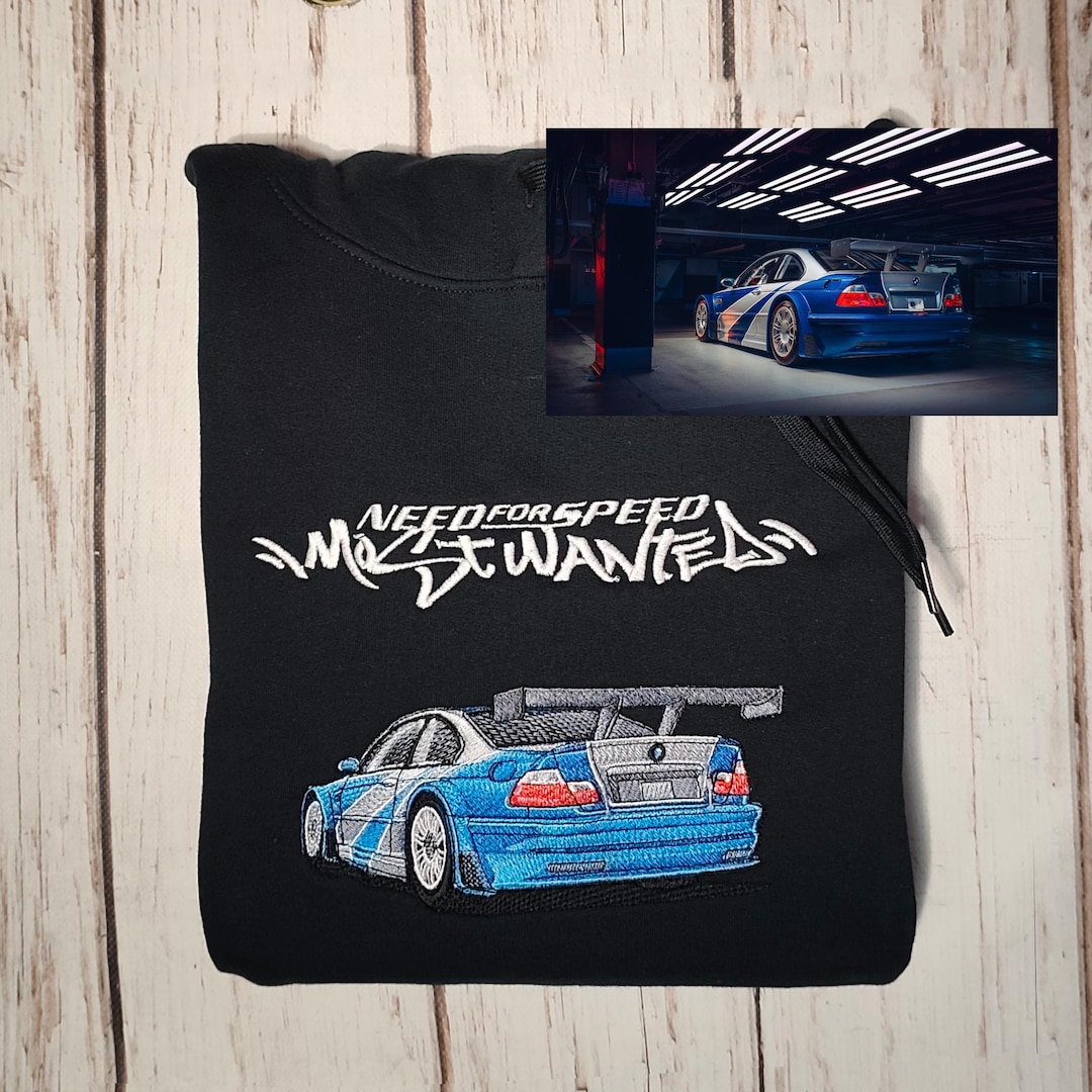 Need for Speed Most Wanted Embroidery Hoodie | NFS MW | BMW E46 | M3 ...