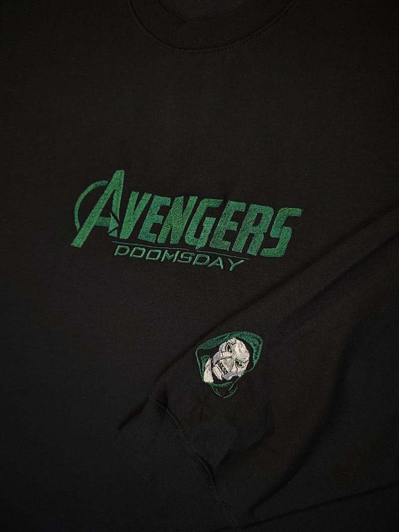 Dr. Doom Avengers Doomsday Embroidery Hoodie | AVENGERS | DR. DOOM - Etsy