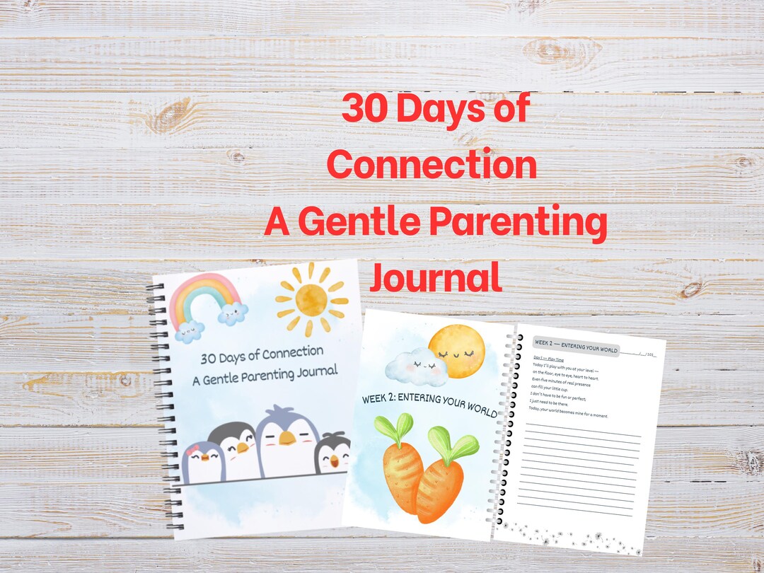 30 Days of Connection Parenting Journal | Gentle Parenting Printable ...