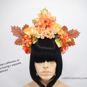 FOREST NYMPH Floral Headpiece Floral Headdress Hand Crafted Floral ...