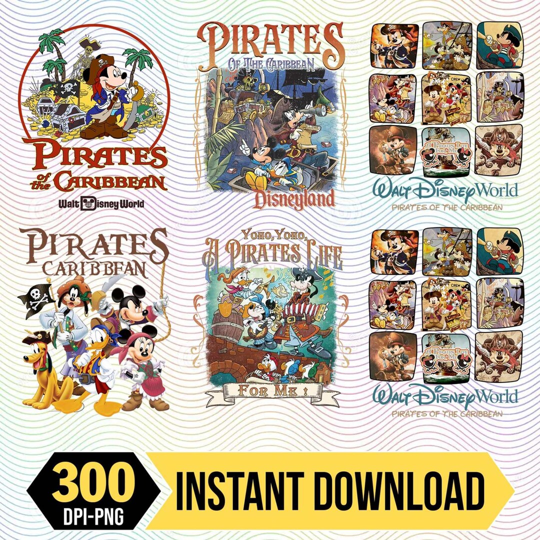 Yo Ho Yo Ho Pirates Disneyworld Bundle Pngs, Pirates of the Caribbean ...