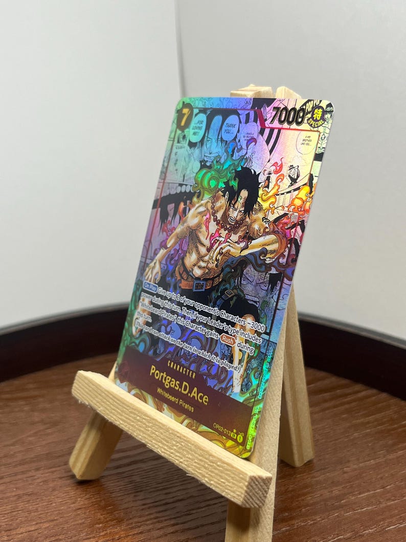 One Piece Proxy Card Portgas D.ace – OP02 – Anime Manga Card – Fan Made ...