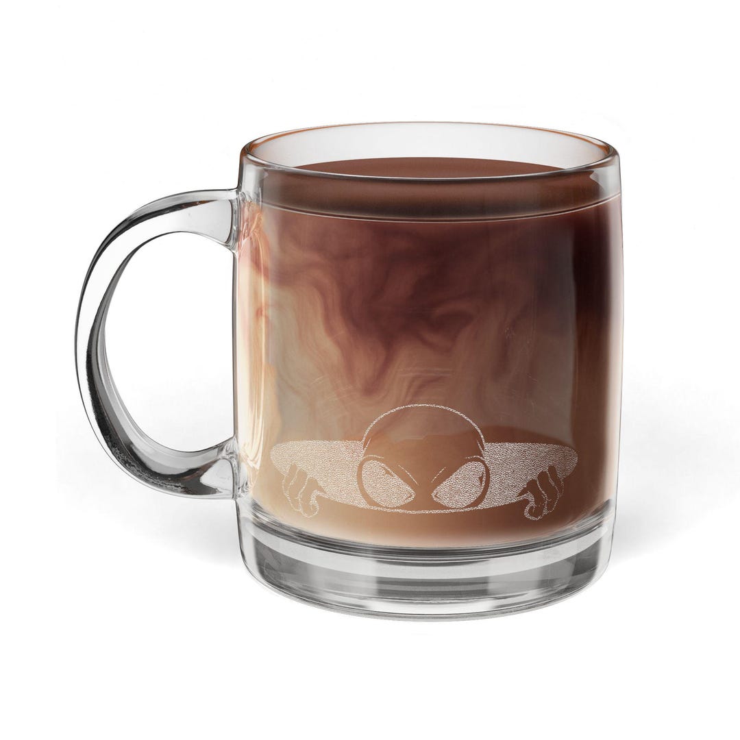 Alien Portal Engraved Coffee Mug - 12.25oz -transparent Coffee Cup ...