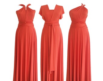 Burnt Orange Infinity Dress - Etsy