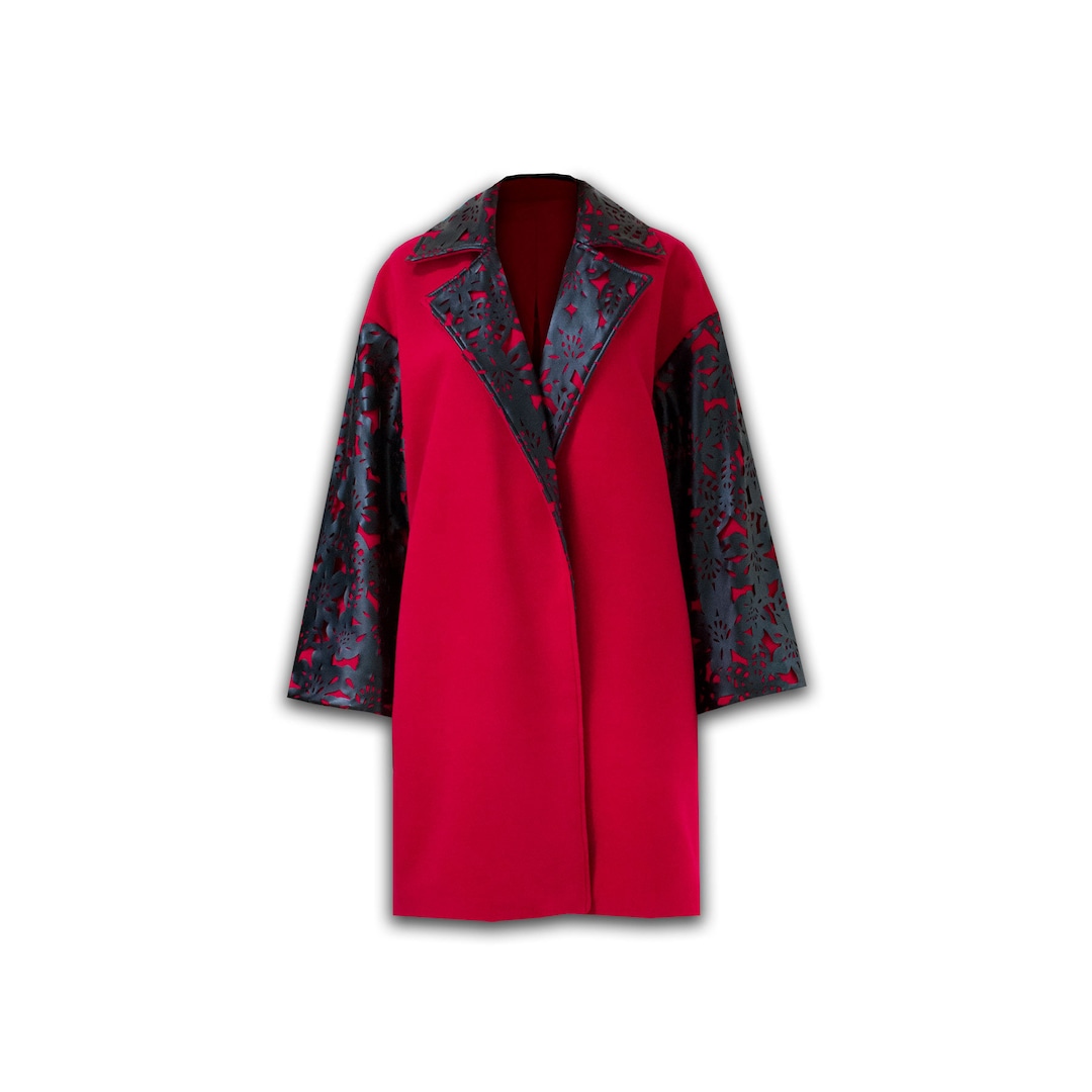 SALE Extravagant Coat, LIMITED EDITION Wool Cashmere Coat, Unique Coat ...