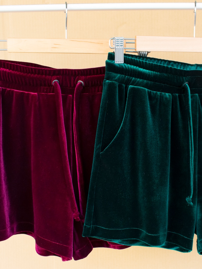 Velour Shorts Women, Velvet High Waist Sweatshorts, Velour Velvet ...