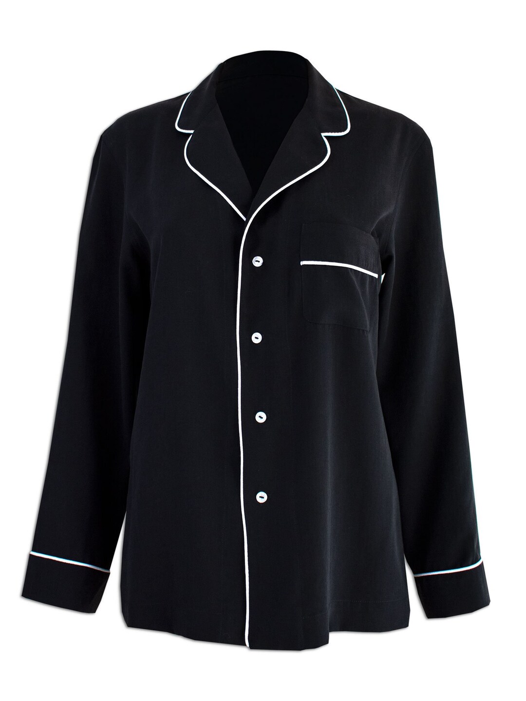 Lyocell Bamboo Pajama Shirt: Sustainable Women's Blouse - Etsy