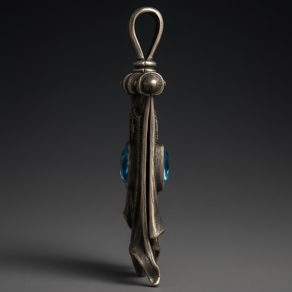 Medieval Knight Banner Pendant Oxidized 925 Sterling Silver With Sky ...