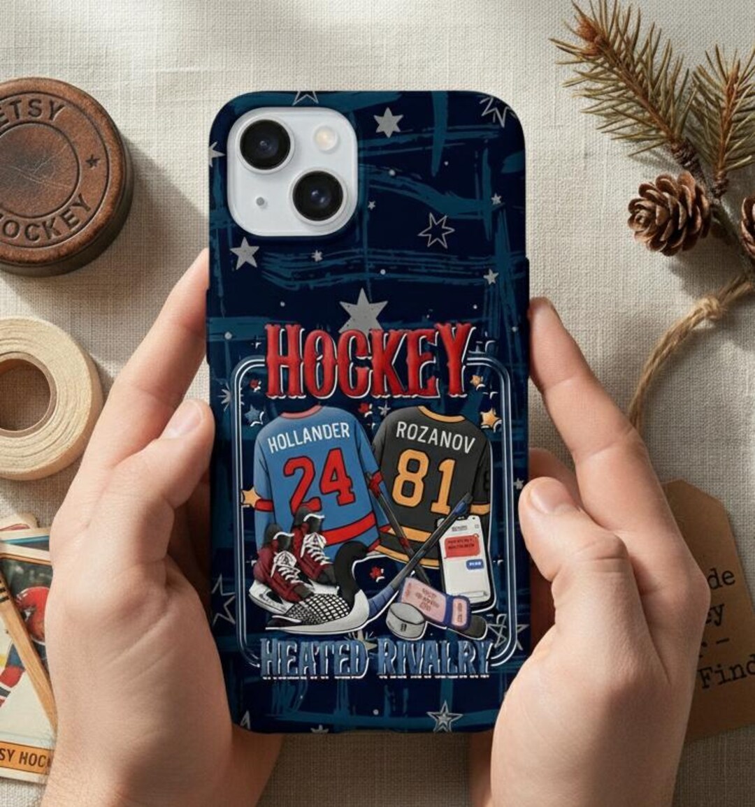 Hockey Rivalry Phone Case, Sports Fan Gift - Etsy