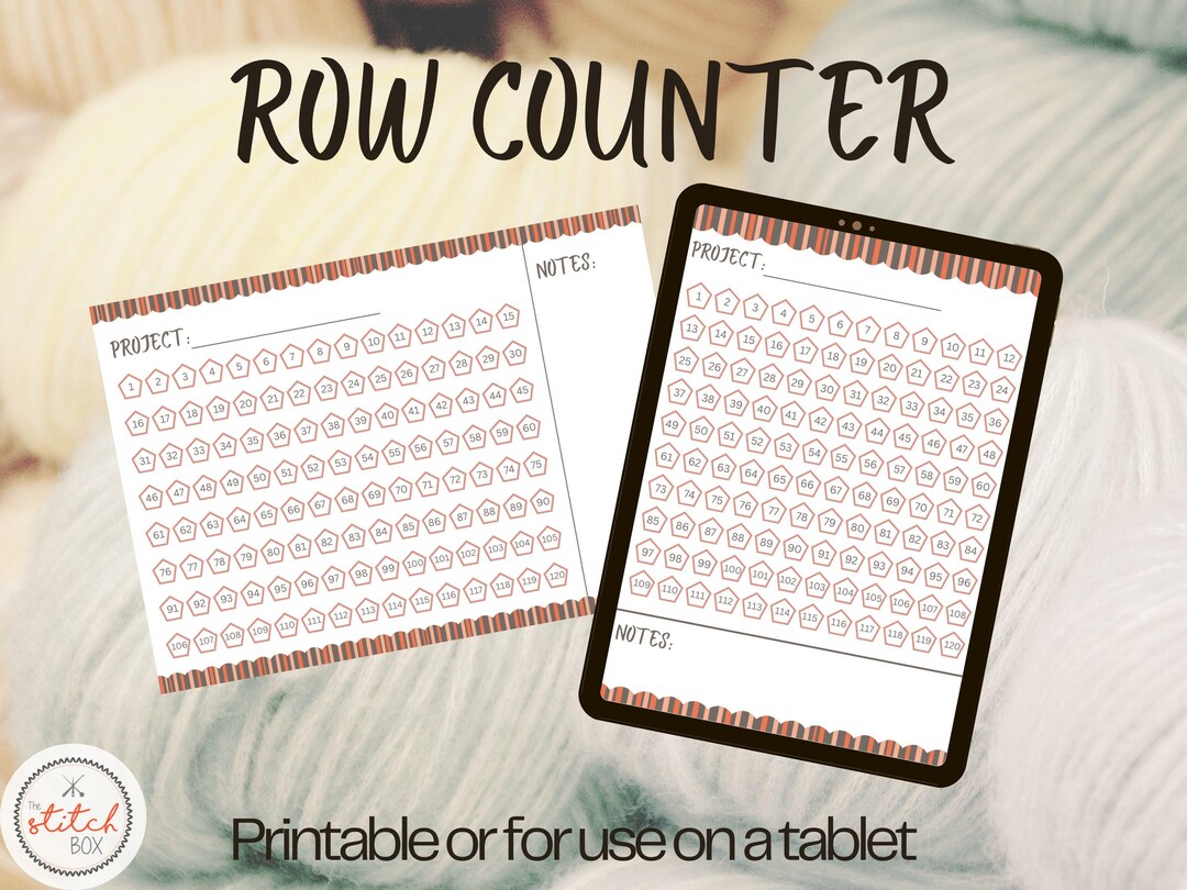 Knitting and Crochet Row Counter, Project Tracker for Knitting and ...