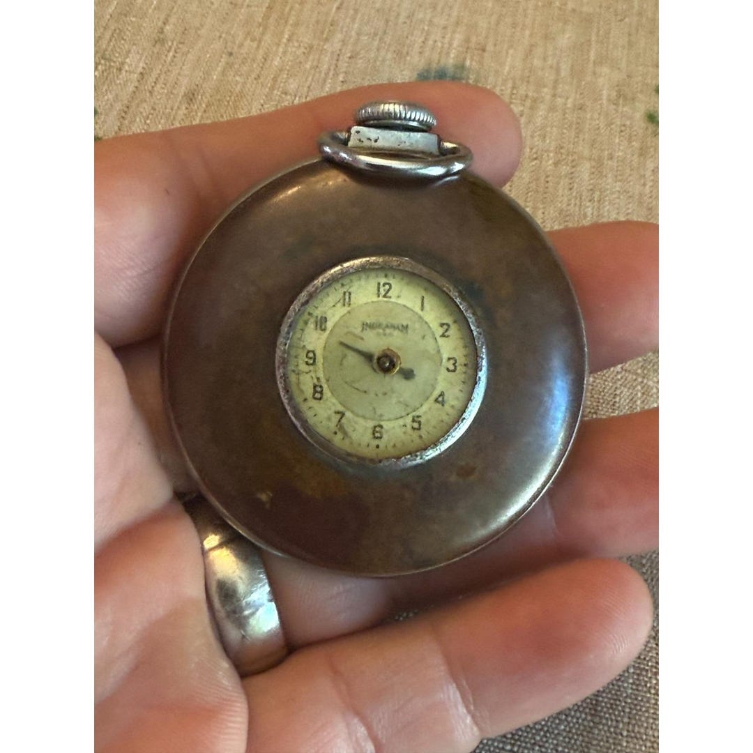 Vintage 1937 Ingraham Pocket Watch – E. Ingraham Co. Bristol CT USA ...
